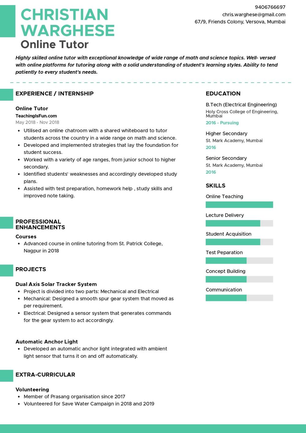 Writing a one page resume for Freshers [5+ Examples]
