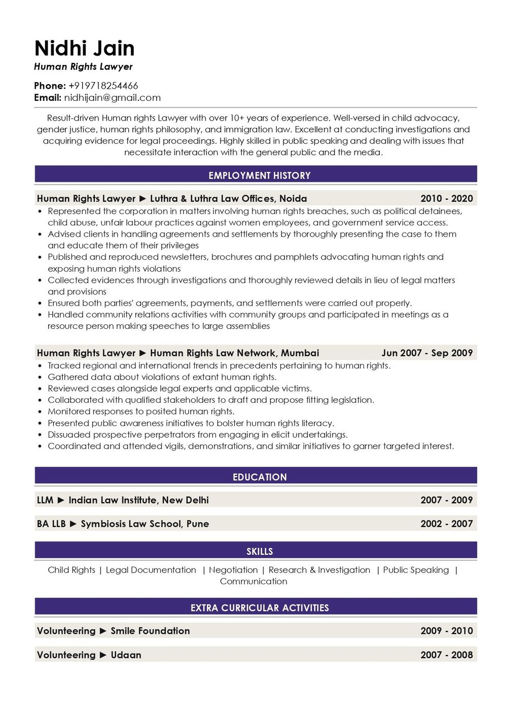 Writing a one page resume for Freshers [5+ Examples]