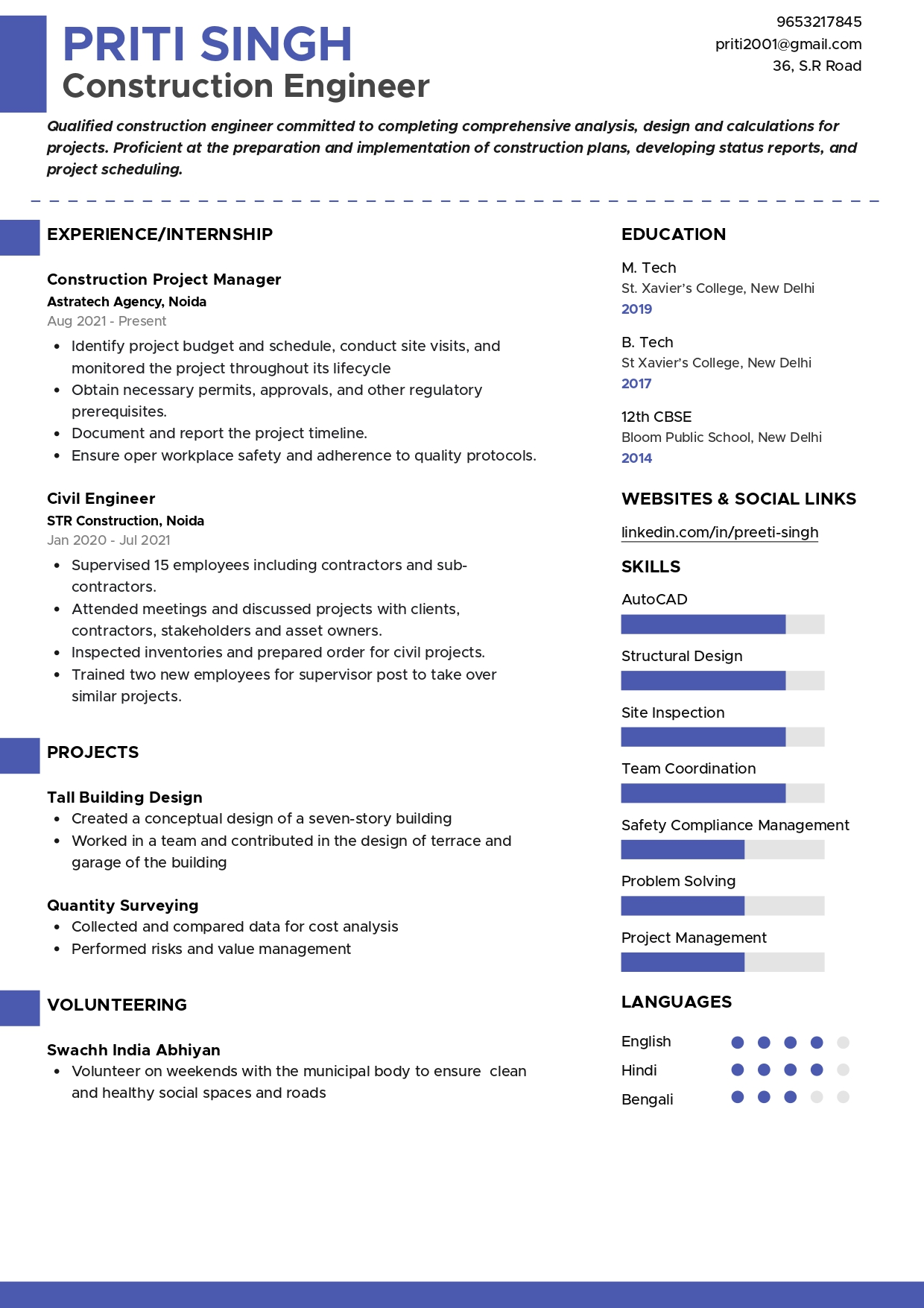 5 Sections to Include in Your Resume [25 Examples]