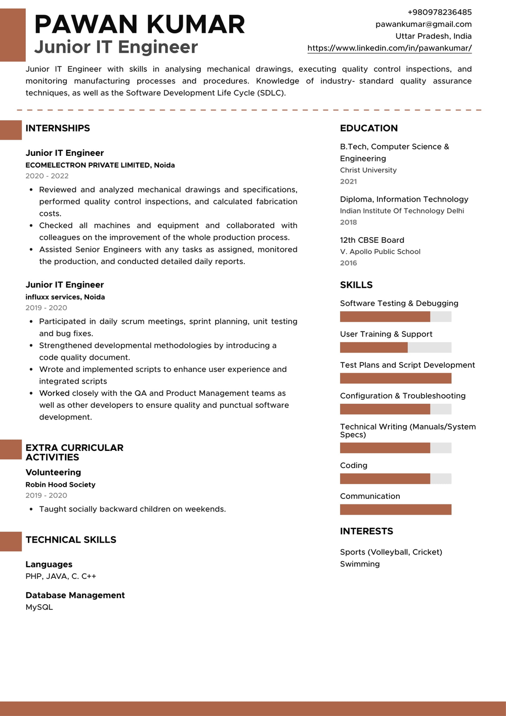 5 Sections to Include in Your Resume [25 Examples]