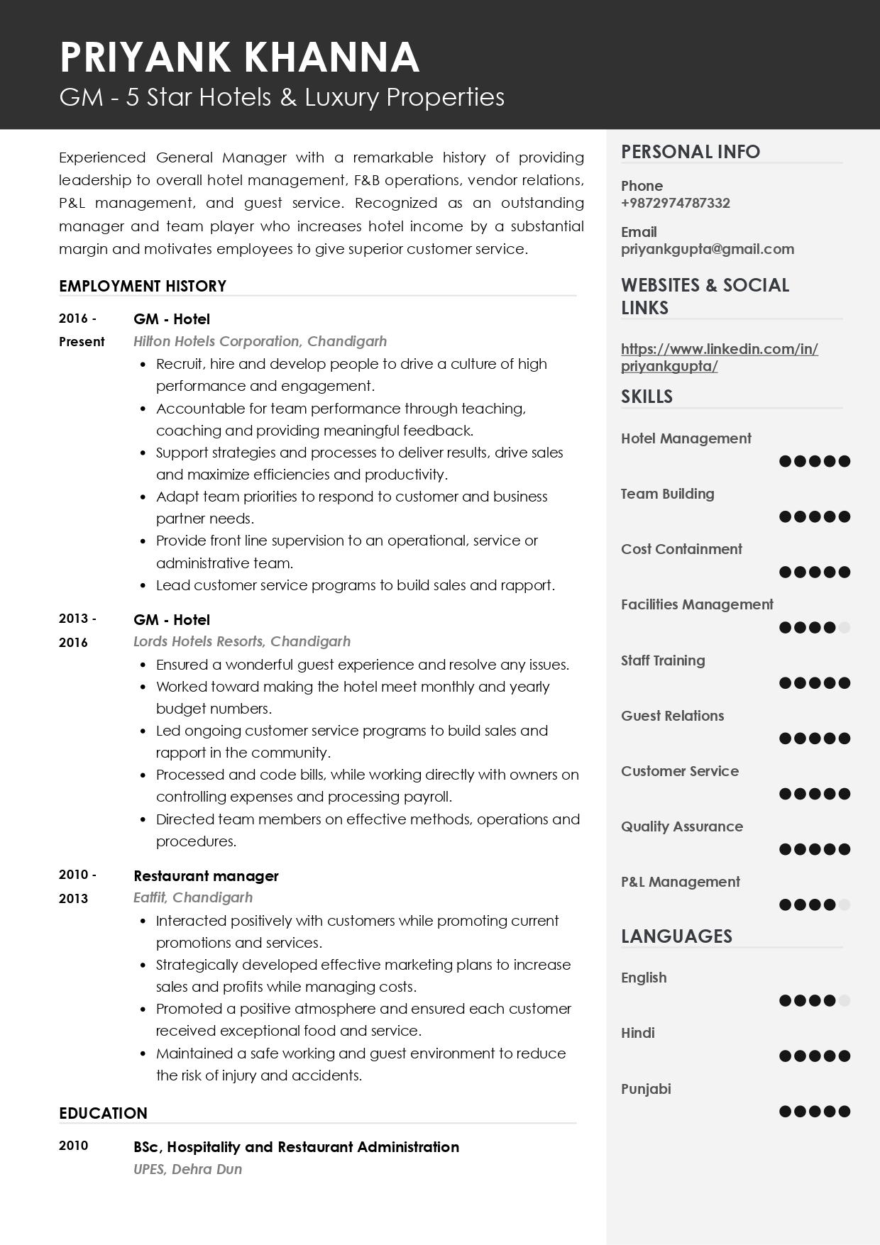 Everything About a Chronological Resume [25 Examples]