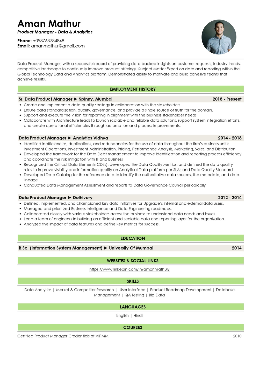 10+ Data Science Resume Examples: Guide, Template and Skills