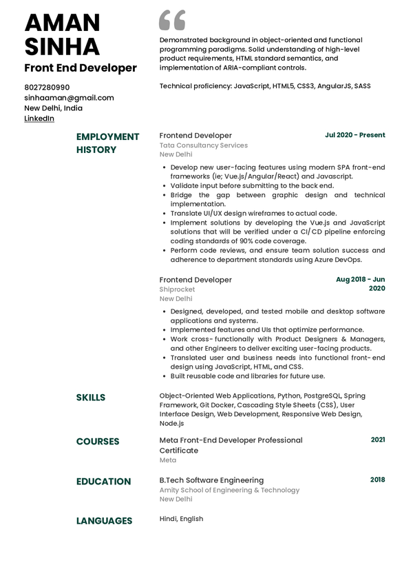 How to Write a Web Development Resume [5 Examples]