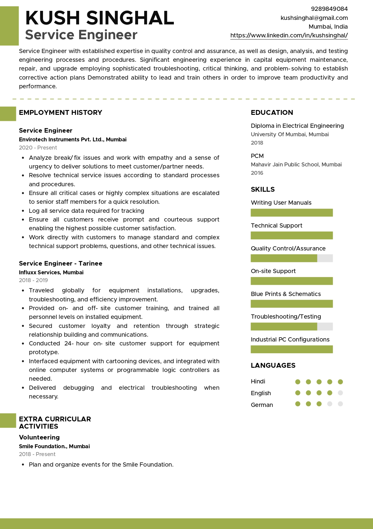 Sample Resume Of SAP Consultant With Template Writing Guide Resumod co